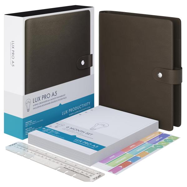 ・The LUX PRO A5 is a to do list management planner, work planner, academic planner, business planner, goals planner ＆ da...