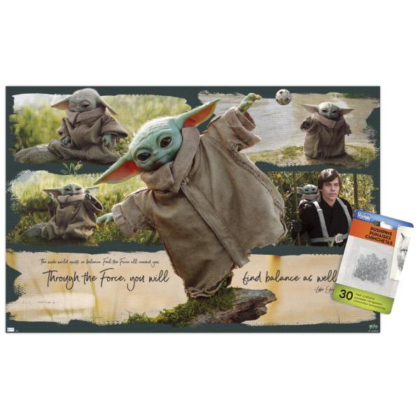 ・THIS TRENDS STAR WARS: THE BOOK OF BOBA FETT - JEDI TRAINING WALL POSTER uses high-resolution artwork and is printed on...