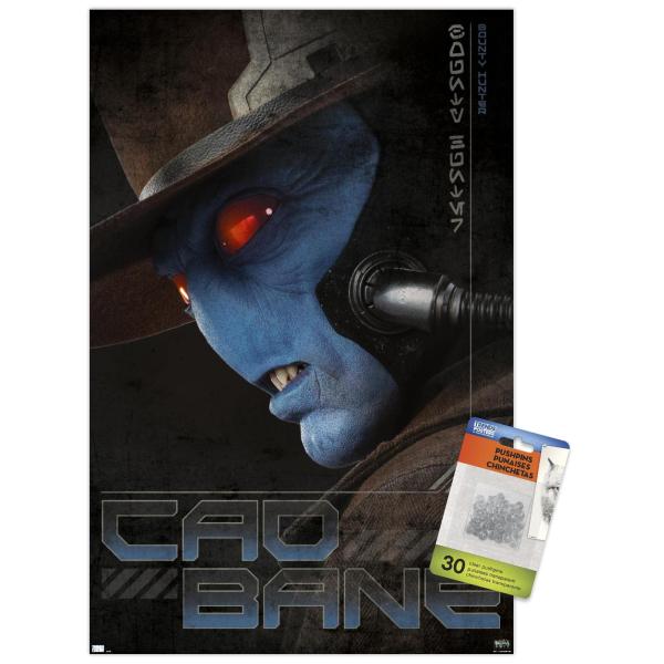 ・THIS TRENDS STAR WARS: THE BOOK OF BOBA FETT - CAD BANE WALL POSTER uses high-resolution artwork and is printed on Phot...