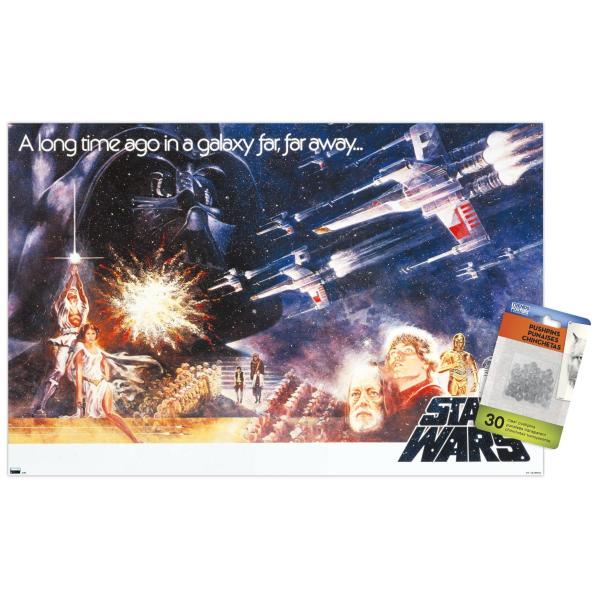 ・THIS TRENDS STAR WARS: A NEW HOPE - HORIZONTAL ONE SHEET WALL POSTER uses high-resolution artwork and is printed on Pho...