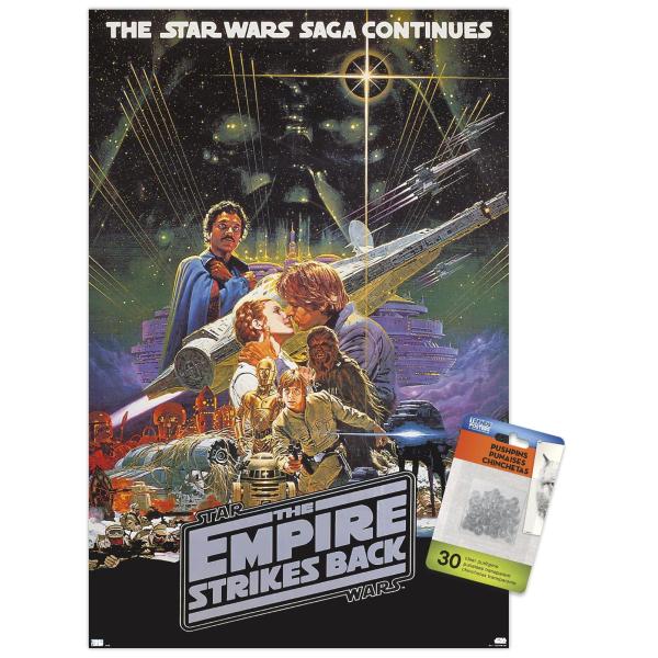 ・THIS TRENDS STAR WARS: THE EMPIRE STRIKES BACK - KISS ONE SHEET WALL POSTER uses high-resolution artwork and is printed...