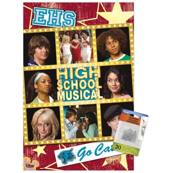 ・THIS TRENDS HIGH SCHOOL MUSICAL - GRID WALL POSTER uses high-resolution artwork and is printed on PhotoArt Gloss Poster...