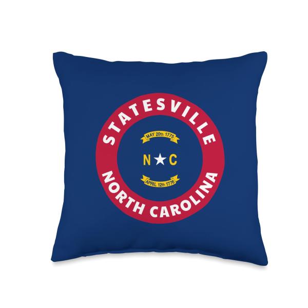 ・Statesville North Carolina is the best! Wear this circle state flag design on your family road trip through NC and one ...