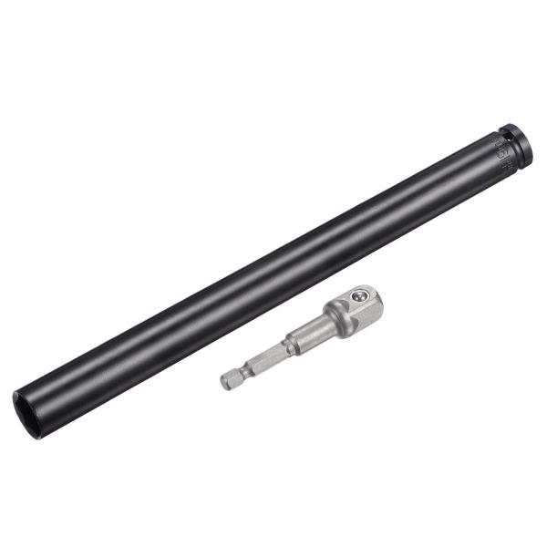 ・[Included] - 1/2" drive 19mm 6-point socket, 12" total length; 1/4" hex shank, 2.87" length socket adapter.・[Extra Long...