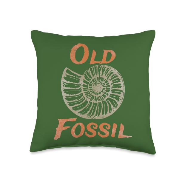 ・Old Fossil pun - Ammonite marine fossil. Extinct sea creature of the class Cephalopoda. Fun idea for fossil collectors ...