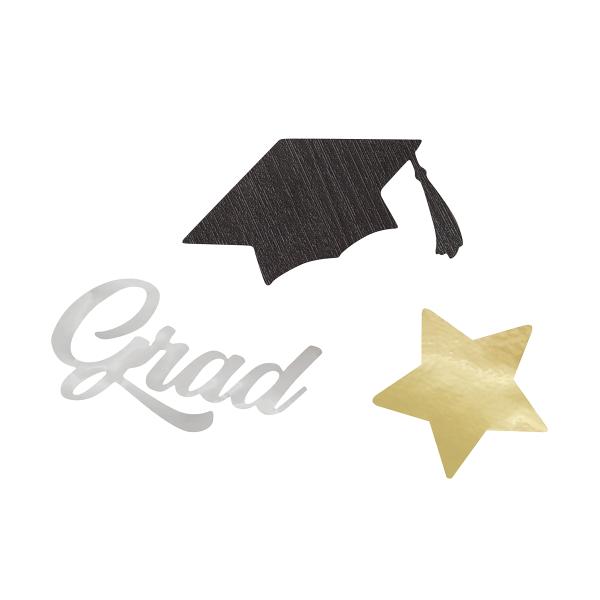 ・CELEBRATE GRADUATION IN STYLE: Make your graduation party unforgettable with our Stars ＆ Caps Graduation Jumbo Foil Con...