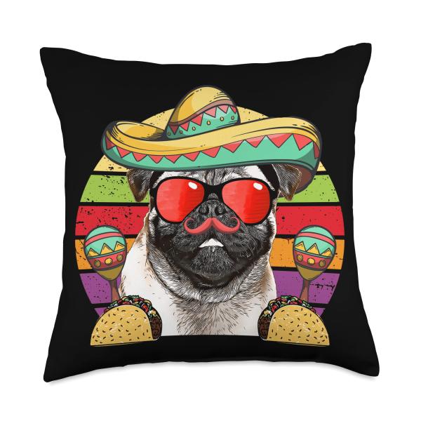 ・Funny Pug Cinco de Mayo for Dog lovers. 5th of May Mexican Heritage holiday celebration. Perfect for a Cinco de Mayo Fe...