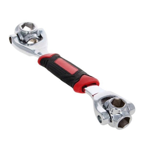・【Dimension】- This wrench comes with 8 different sizes on both heads. The size is 8mm(5/16"), 10mm(3/8"), 12mm(0.47-inch...