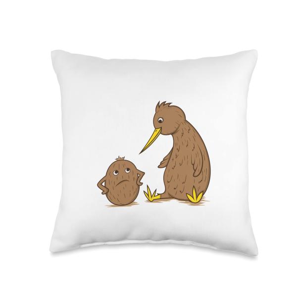 ・Kiwi bird converses with kiwi fruit. The kiwi is a bird from New Zealand and there also the national symbol of the coun...