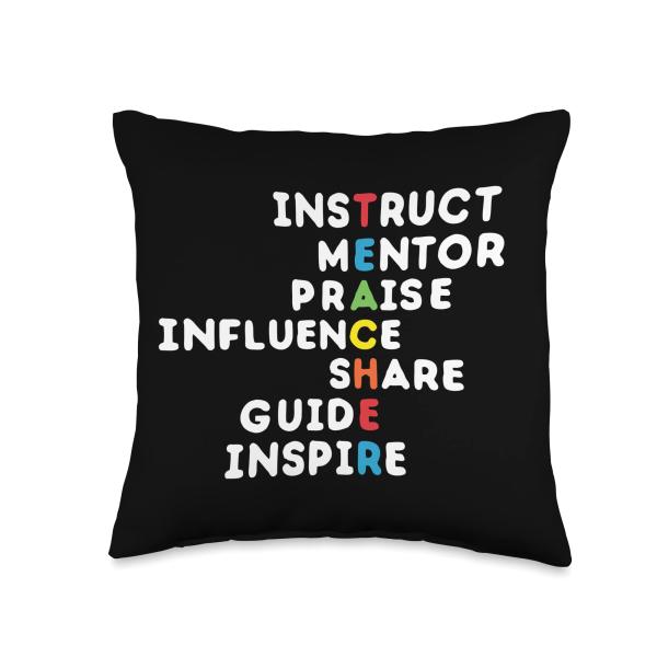 ・This quote "Teacher Instruct mentor praise influence share guide inspire" is a great way to show your teacher appreciat...