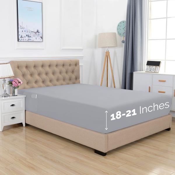 ・Elegant Comfort Full-Size Single Fitted Sheet Dimensions - 54" x 75" - Has Extra Deep Pockets to fit High Mattresses fr...