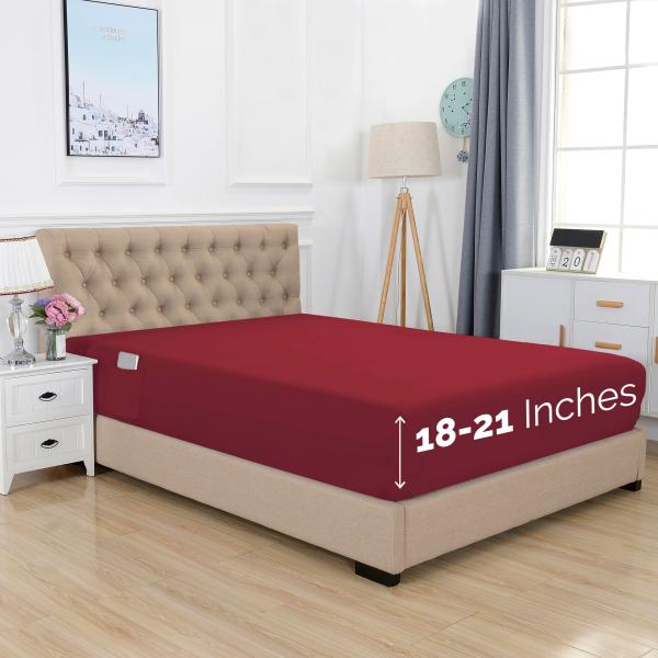・Elegant Comfort King-Size Single Fitted Sheet Dimensions - 78" x 80" - Has Extra Deep Pockets to fit High Mattresses fr...