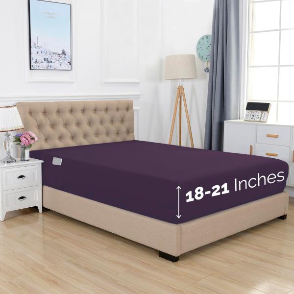 ・Elegant Comfort King-Size Single Fitted Sheet Dimensions - 78" x 80" - Has Extra Deep Pockets to fit High Mattresses fr...