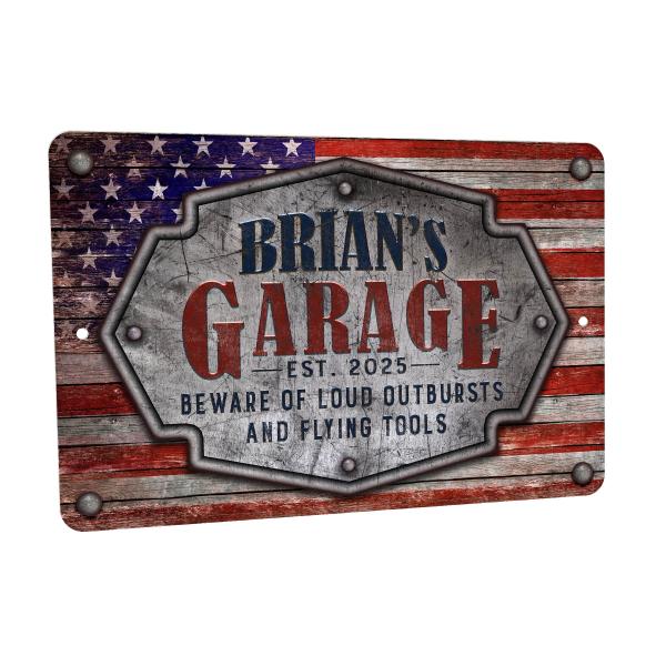 ・CUSTOMIZATION: Personalized Garage sign allows custom names at top, bar name in middle, and choice of 6 different botto...