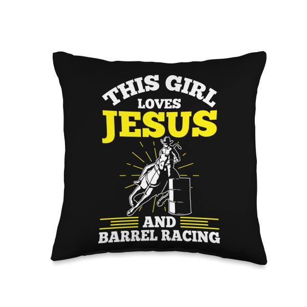 ・This Girl Loves Jesus And Barrel Racing. With this perfect barrel racing design you are ready for the next event to win...