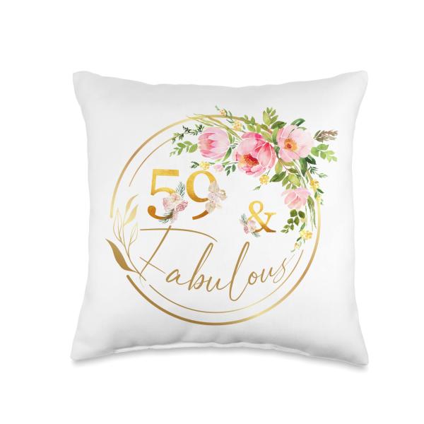 ・59 ＆ Fabulous 59 Years Old 59th Birthday Gift For Women Birthday special gift for mom, grandma, aunt, all our beloved w...