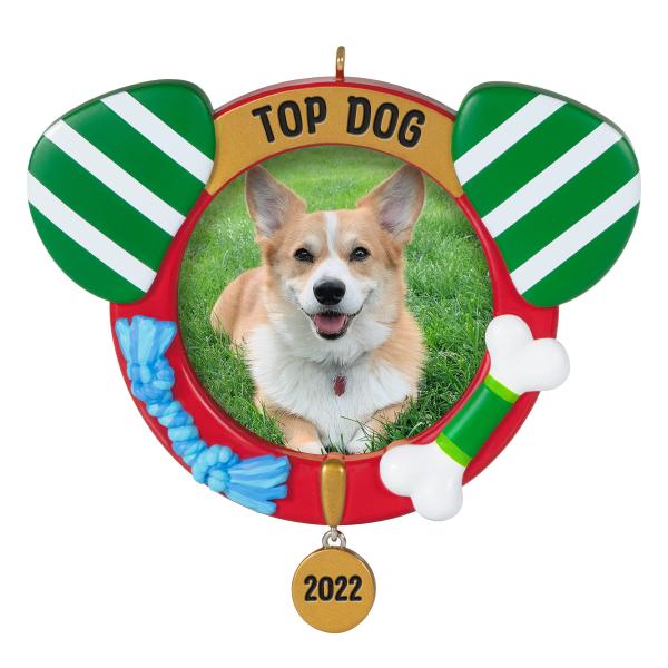 ・このフォトフレームオーナメントで犬の仲間を見せびらかしましょう。 Top Dog Keepsake クリスマスオーナメントは、犬のおもちゃが襟のデザインになっています。 2022年。 オーナメント:トップドッグ 2022・オーナメントには...