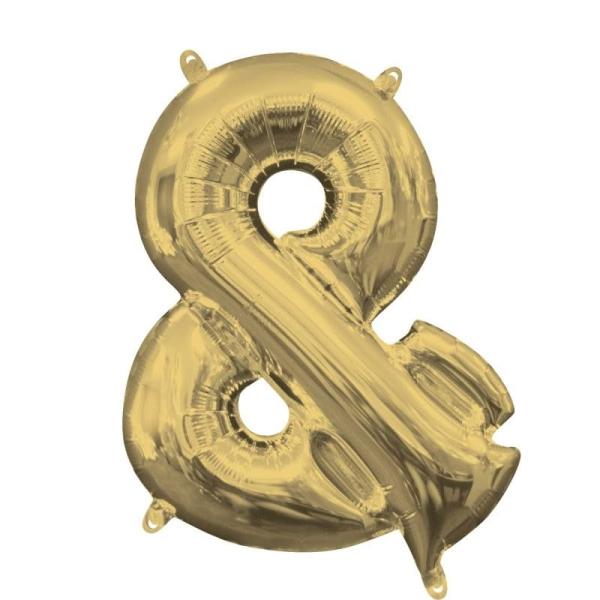 ・PACKAGE INCLUDES: 1 Gold symbol "＆" foil air-filled balloon - 16"H・GOLD SYMBOL BALLOONS: Features a symbol "＆" air-fill...