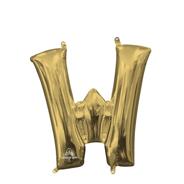・PACKAGE INCLUDES: 1 Gold letter "W" foil air filled balloon- 16"h・GOLD SCRIPT LETTER BALLOONS: Features a "W" letter ai...