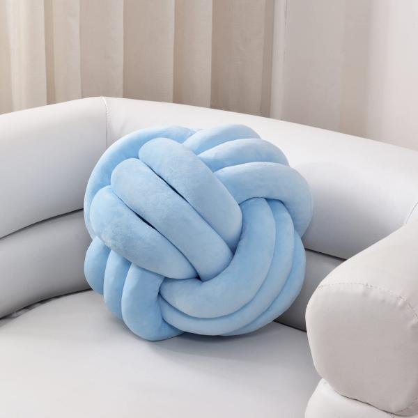・【Fun Decoration】The perfect pop of color for a room ＆ nicely constructed.Whether the round knot ball pillow is on your ...