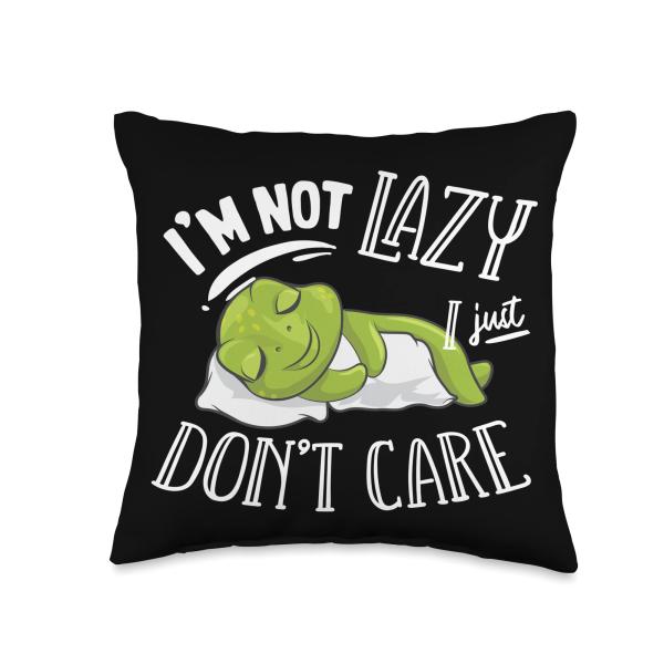 ・This funny Sleeping Turle Design reads: I'm not lazy I just don't care, and it makes a great Animal Lover Gift for Men,...