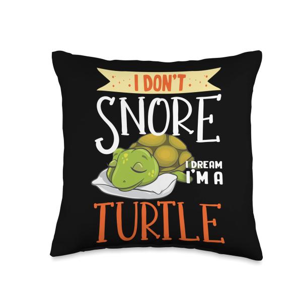 ・This funny Sleeping Turle Design reads: I don't snore I dream I'm a Turtle, and it makes a great Animal Lover Gift for ...