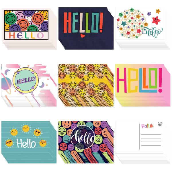 ・Sufficient Quantity: you will receive 80 pieces blank hello postcards, you can use these colorful greeting cards to wri...