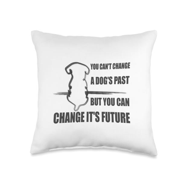 ・Animal Rescue Advocacy design. This "You Can't Change A Dogs Past But You Can Rescue It" lineart design is perfect for ...