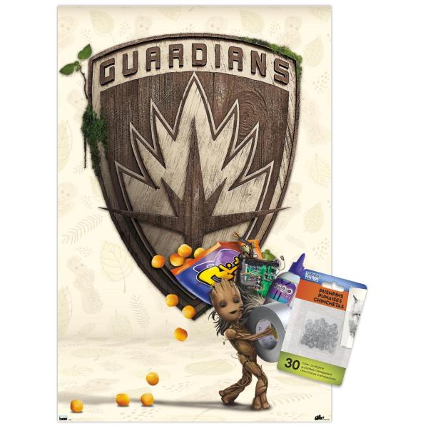 ・THIS TRENDS MARVEL I AM GROOT - UP TO SOMETHING WALL POSTER uses high-resolution artwork and is printed on PhotoArt Glo...