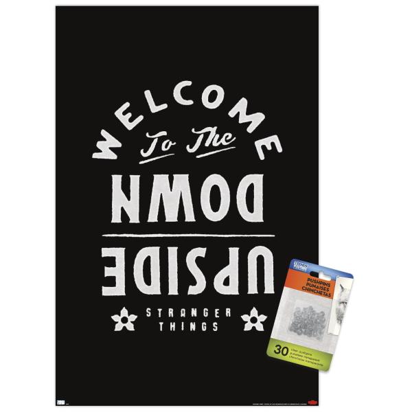 ・THIS TRENDS NETFLIX STRANGER THINGS: SEASON 4 - WELCOME TO THE UPSIDE DOWN WALL POSTER uses high-resolution artwork and...