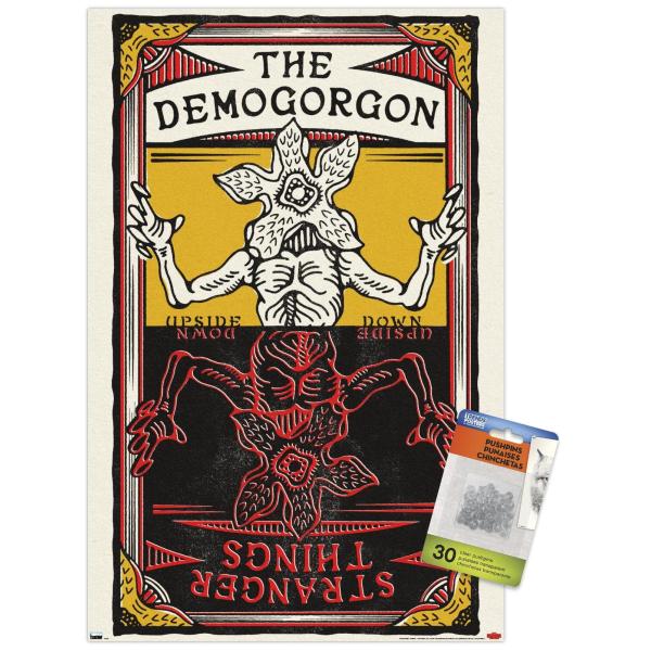 ・THIS TRENDS NETFLIX STRANGER THINGS: SEASON 4 - DEMOGORGON CARD WALL POSTER uses high-resolution artwork and is printed...