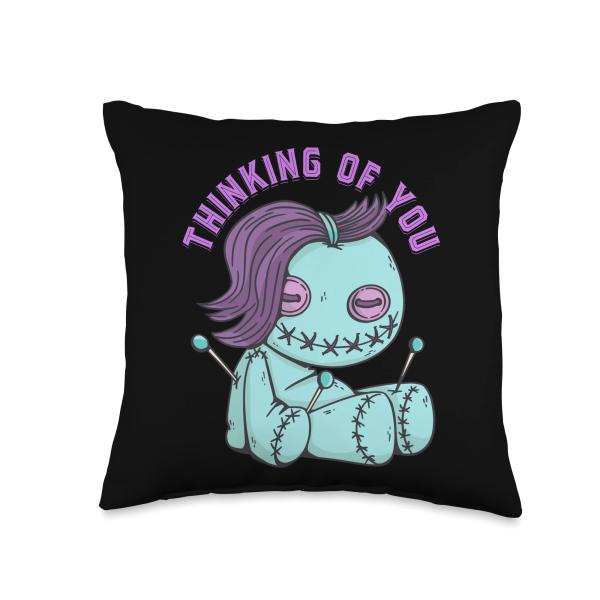 ・This creepy Graphic says "Thinking Of You" and shows a voodoo doll. Ideal for voodoo doll lovers, magical believers, an...