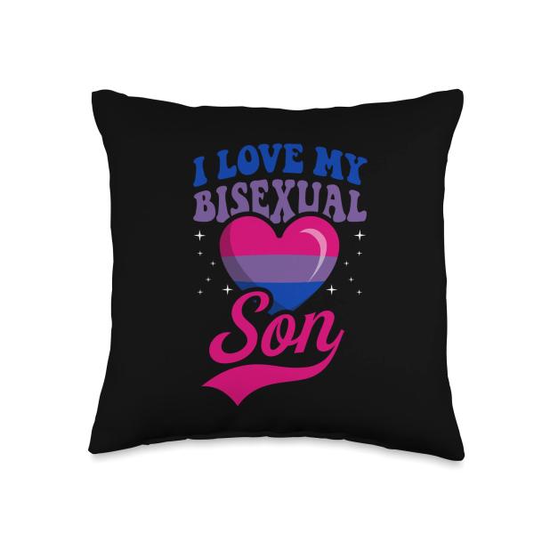 ・This I Love My Bisexual Son Proud Mom Dad Parent Ally Heart merch is for the bisexual in your life who would love trend...
