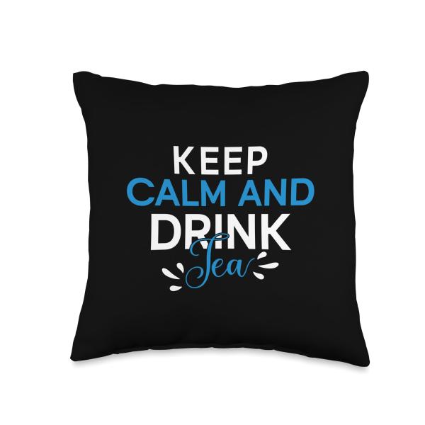 ・Keep calm and drink tea・Tea themed design made for any tea drinker who enjoys drinking tea from a cup. Tea humor quote ...