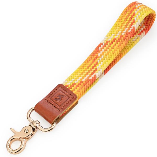 ・?【THE BASICS】The wrist lanyard is roughly ? inches wide and 7 inches long, with super-soft weave strap(stretchy), genui...