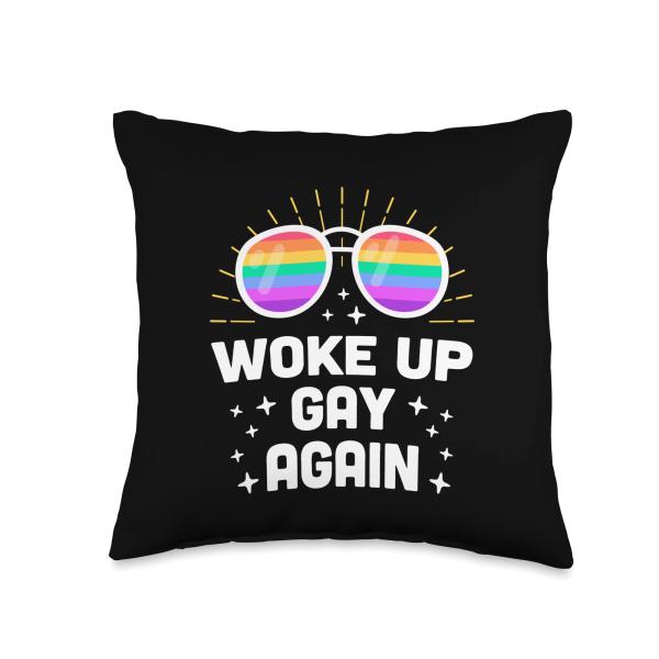 ・This Woke Up Gay Again Funny LGBTQ Pride Month Parade Unique Cute merch is for the gay friend in your life who would lo...