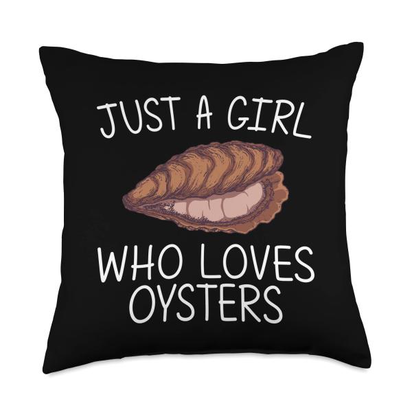 ・Do you love seafood and shellfish? Cool JUST A GIRL WHO LOVES OYSTERS design for foodie men, women, boys, girls, grandm...
