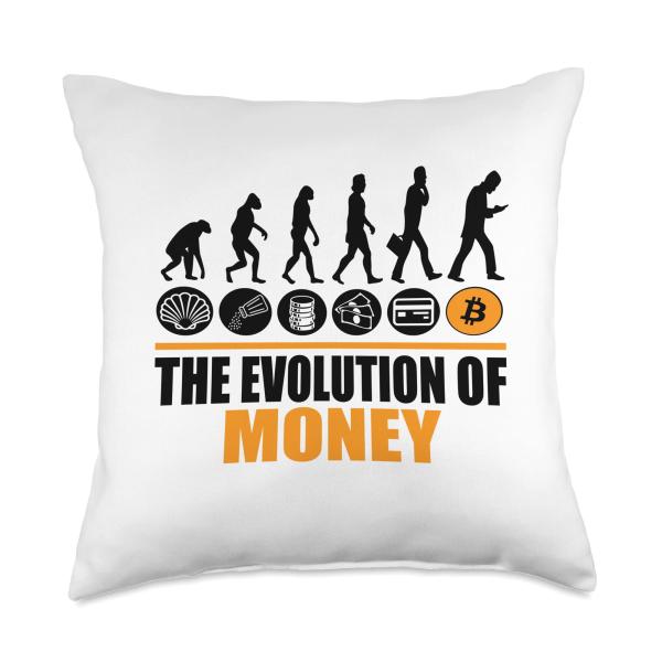 ・Evolution of Money - Are you a real fan of Bitcoin and believe in the only true currency? Funny gift for bitcoin miners...