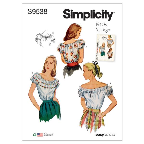・Misses' sewing pattern packet comes with sewing templates, fabric recommendations, pattern pieces, sizing guides, and i...