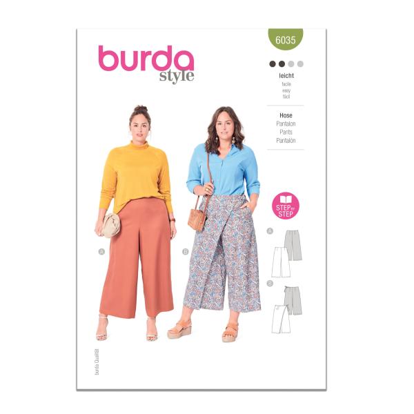 ・Burda pattern kits come with pattern pieces for cutting out the fabric, step by step written and illustrated instructio...