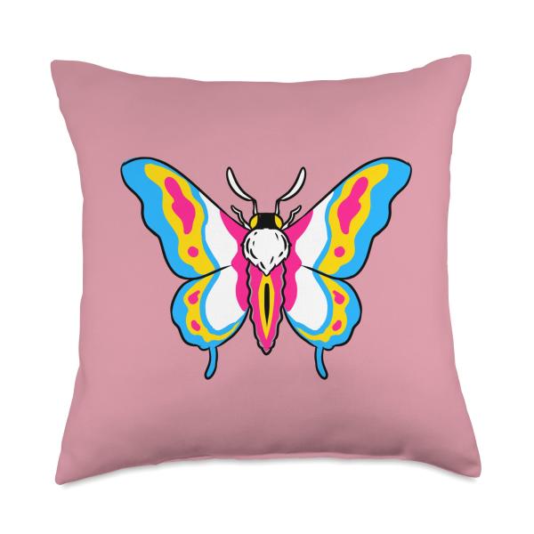 ・Pan Pride Moth Pansexual・100% spun-polyester fabric・Double-sided print・Filled with 100% polyester and sewn closed・Indiv...