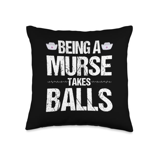 ・This being a nurse takes balls design is perfect for all male nurses. Funny murse outfit great for any male nurse, nurs...