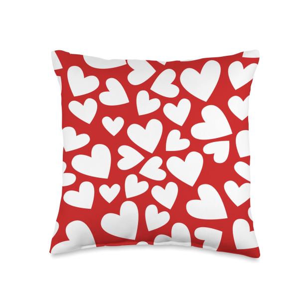 ・Love heart symbol shapes.・Romantic Valentine hearts pattern design.・100% spun-polyester fabric・Double-sided print・Fille...