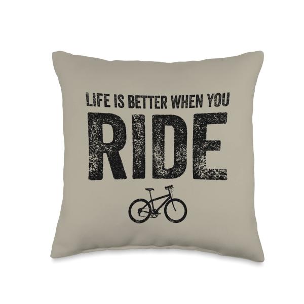 ・Life is better when you ride.・Funny Biking T Shirt For Cyclists and anyone who loves riding bicycle or bike. Retro Vint...