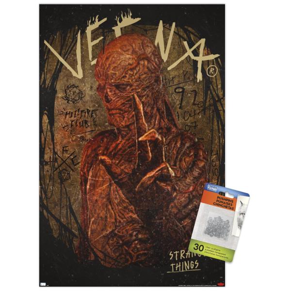 ・THIS TRENDS NETFLIX STRANGER THINGS: SEASON 4 - VECNA WALL POSTER uses high-resolution artwork and is printed on PhotoA...