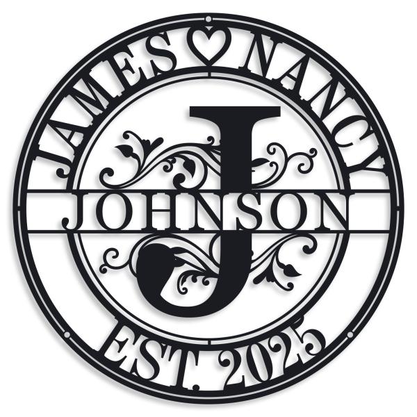 ・?【Rustic Charm to Your Home】This gorgeous personalized name sign is handcrafted by metal artisans to create the perfect...