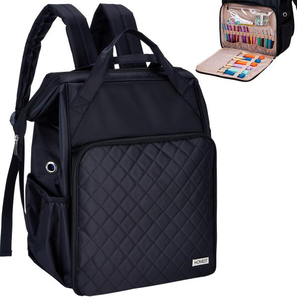 ・FITS OVER 28 SKEINS - Fits over 28 skeins that weigh 3.5 oz. It is a roomy bag with lots of storage opportunities, grea...