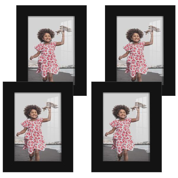 ・?【Size】The photo size (inner size) is 3.5"x5". Actual frame size (finished size) is 5"x6.5"x 0.75".・?【Easy to Display】T...