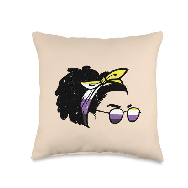 ・Grab this Afro Woman Nonbinary Bandana Sunglasses design for your non binary friend, family or relative! It's the perfe...
