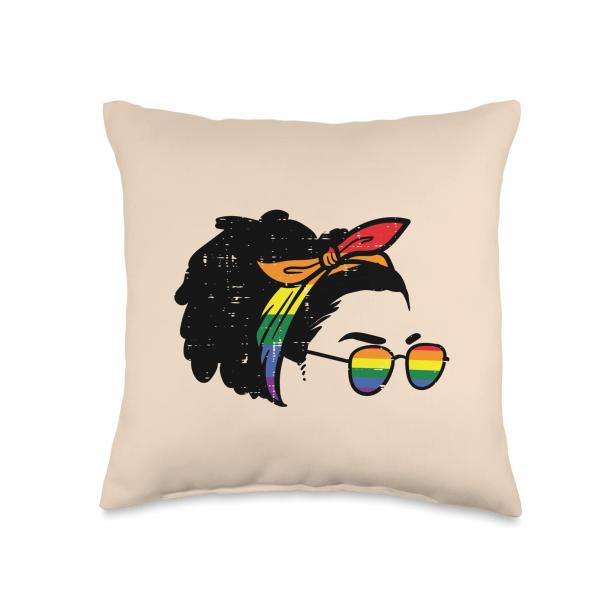 ・Grab this rainbow flag Afro Woman Rainbow Gay Bandana Sunglasses design for gay friend or straight ally men, women, kid...